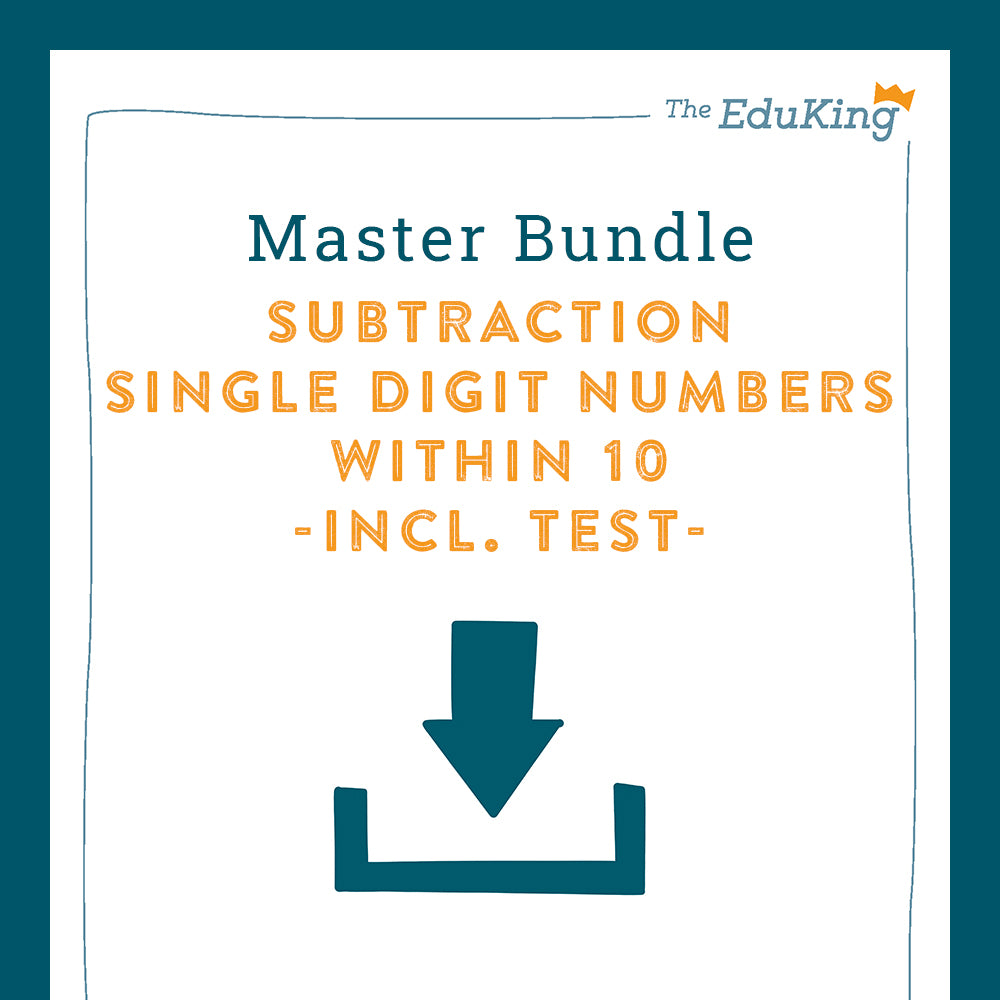 Master Bundle: Subtraction with Single-Digit Numbers – Grundschulkönig GmbH